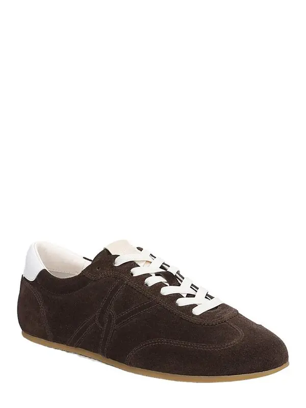 Veronica Beard Riviera Sneakers - Espresso Suede
