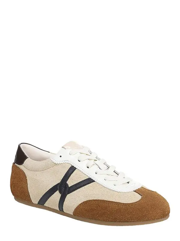 Veronica Beard Riviera Sneakers - Sand/hazelwood Suede