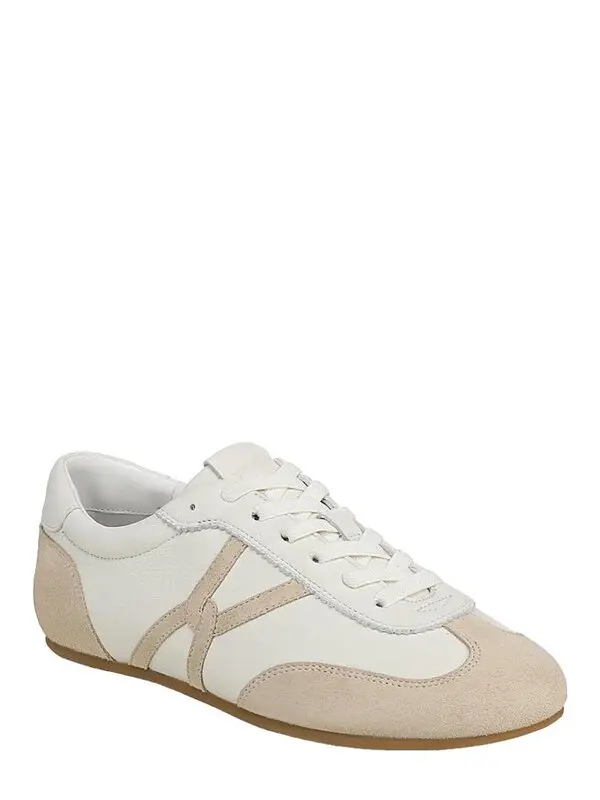 Veronica Beard Riviera Sneakers - White/biscotti