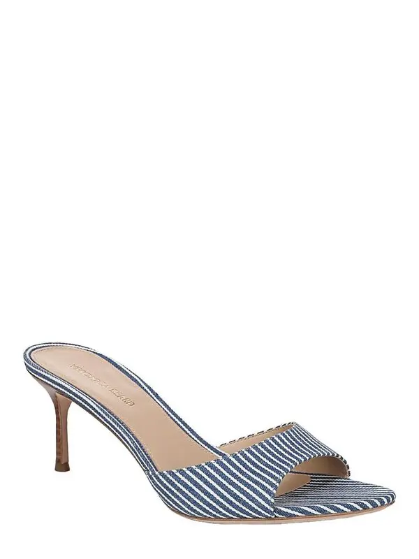 Veronica Beard Tia Slide Sandals - Blue