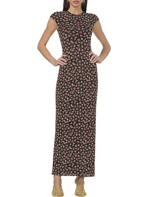 AFRM Cody Cap Sleeve Maxi Dress - Spring Ditsy