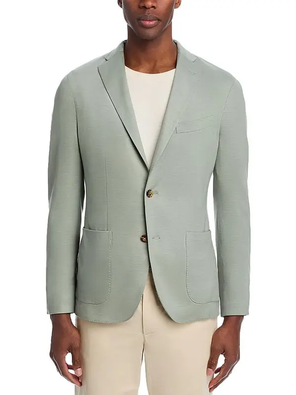 Boglioli Superlight Jersey Slim Fit K. Jacket - Light Green