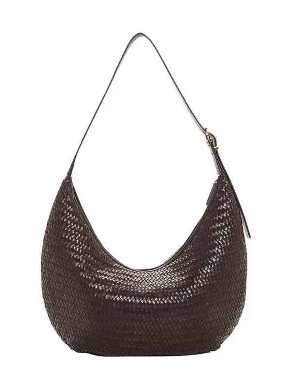 Madewell The Essential Curve Shoulder Bag - Coffee Bean