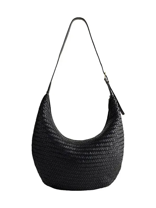 Madewell The Essential Curve Shoulder Bag - True Black