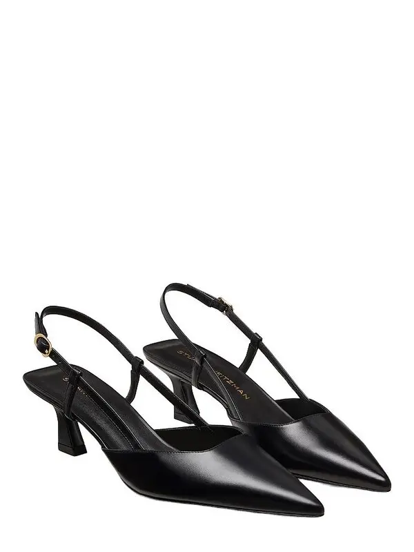 STUART WEITZMAN Vinnie 50 Slingback Pumps - Black