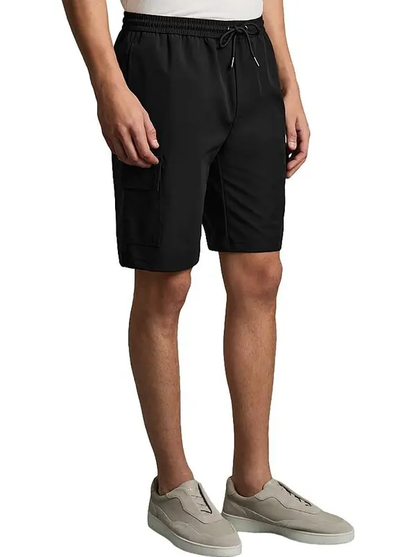 REISS Relaxed-fit Cargo Shorts - Navy