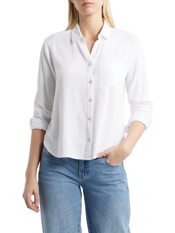 BEACHLUNCHLOUNGE Casey Button-up Shirt - White