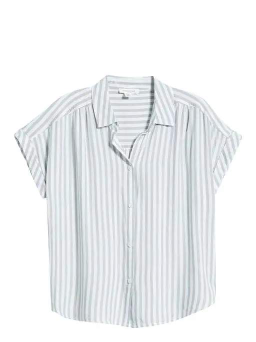 BEACHLUNCHLOUNGE Darby Short Sleeve Shirt - Green Moss