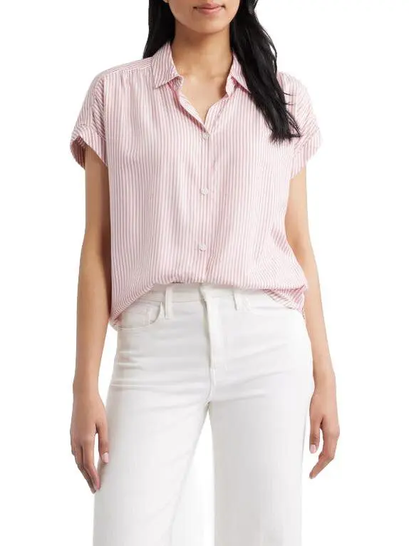 BEACHLUNCHLOUNGE Darby Short Sleeve Shirt - New Sienna