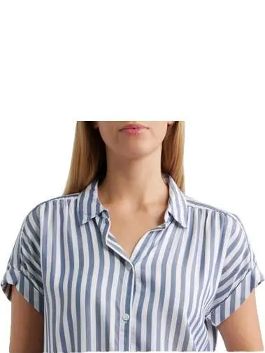 BEACHLUNCHLOUNGE Darby Short Sleeve Shirt - Sailor Blue