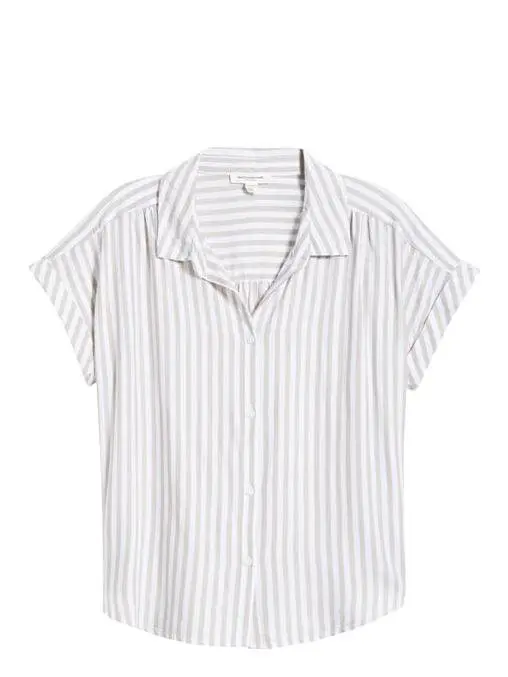 BEACHLUNCHLOUNGE Darby Short Sleeve Shirt - Sandy Shore