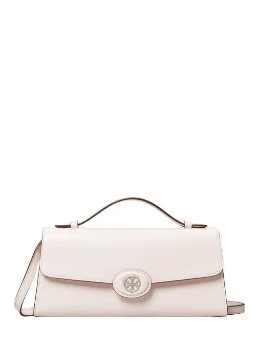 Tory Burch Robinson Spazzolato Top Handle Crossbody - Pink Lily