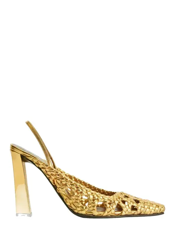 GIUSEPPE ZANOTTI 90mm Brendha Caged Pumps - Gold