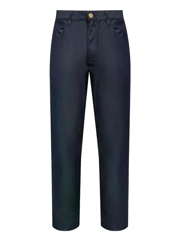 Giorgio Armani Cotton Tapered Leg Jeans - Blue