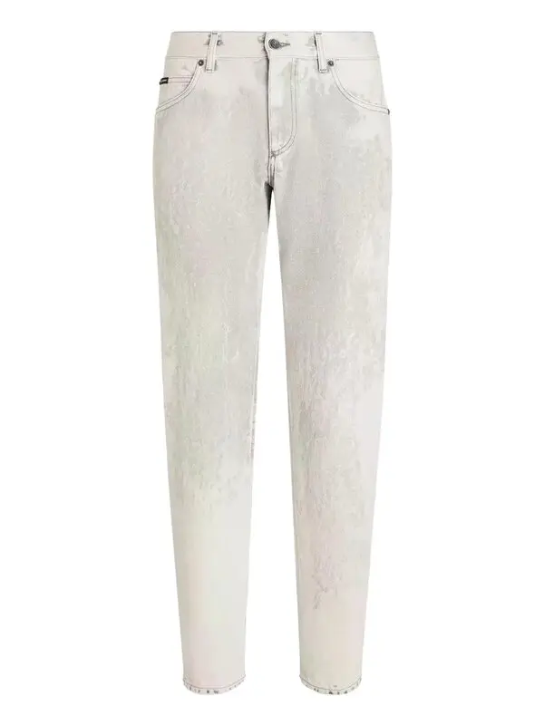Dolce & Gabbana Straight Leg Jeans - Neutrals