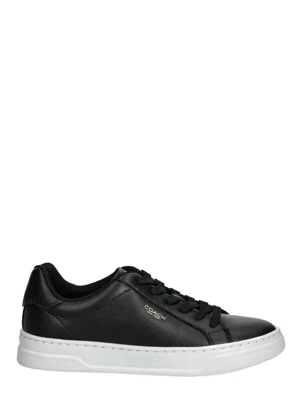 Coach Leather Low Top Sneakers - Black