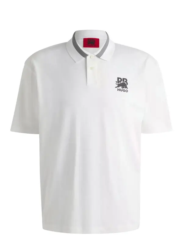 Hugo Logo-print Polo Shirt - White