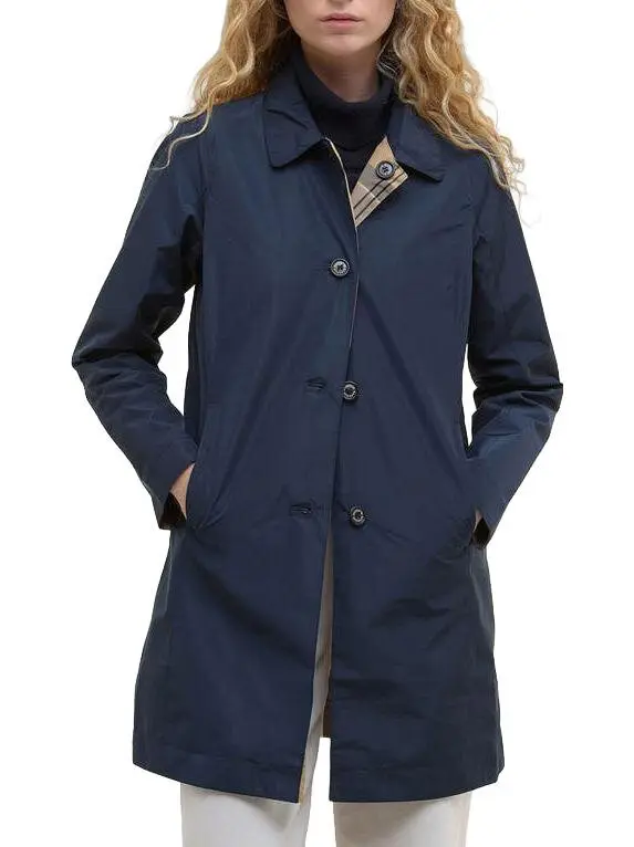 Barbour Babbity Reversible Waterproof Coat - Navy/dress