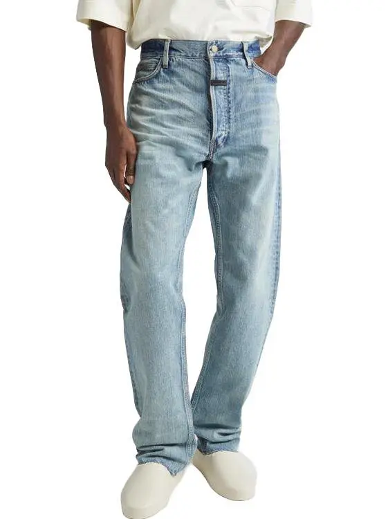 Fear Of God Five-pocket Straight-leg Jeans - Indigo 2
