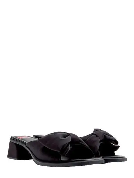 Camper Kora Bow Slide Sandal - Black