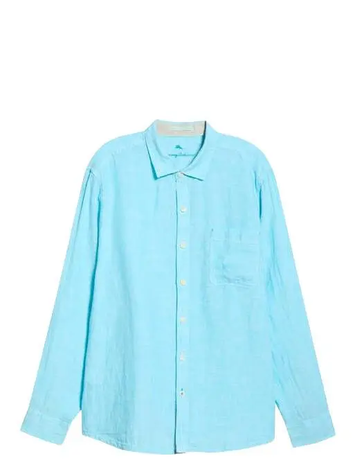 Tommy Bahama Paradise Breezer Linen Shirt - Blue Radiance