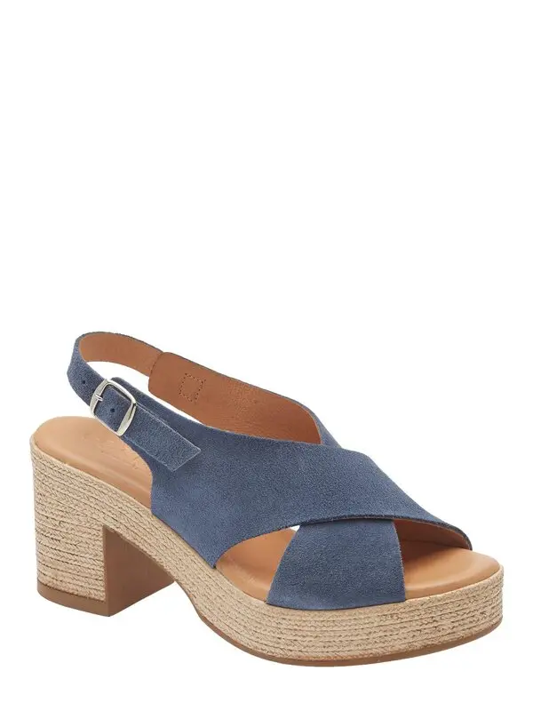 Cordani Marianne Platform Sandals - Iris Suede