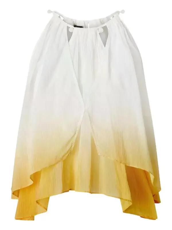 Pinko Ombré Sleeveless Blouse - White