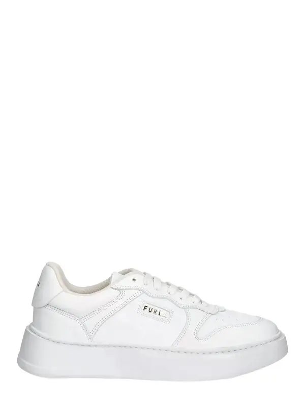 Furla Logo-appliqué Sneakers - White