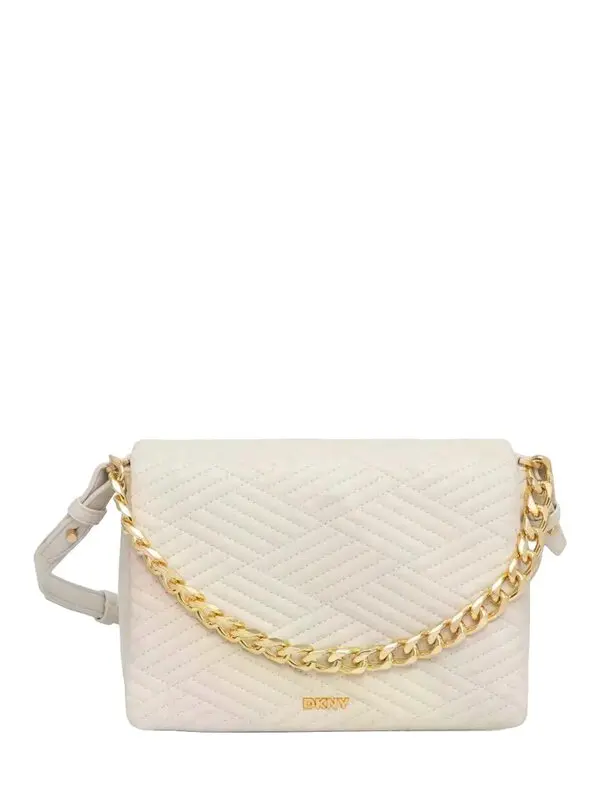 Dkny Quilted Cross Body Bag - Neutrals