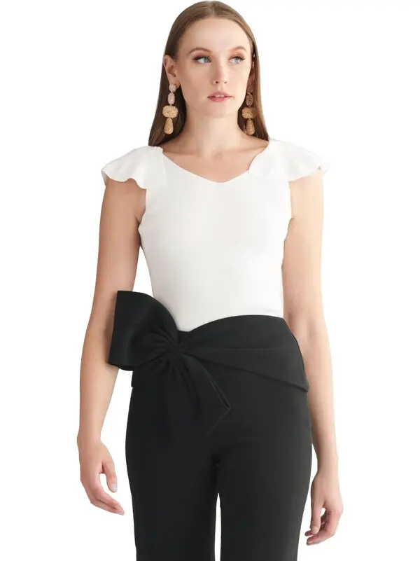Sachin & Babi Paige Knit Top - Ivory