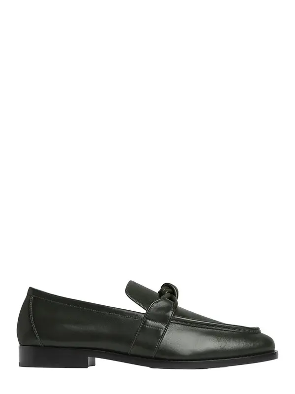 Bottega Veneta Astaire Leather Loafer - Dark Green