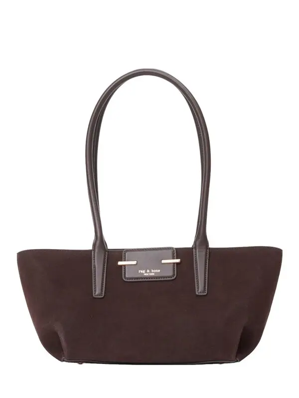 Rag & Bone Realm Suede Satchel - Chocolate