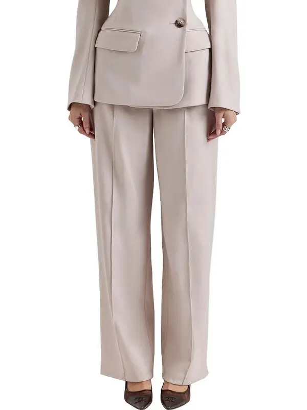 House Of Cb Hayden Tailored Pants - Stone
