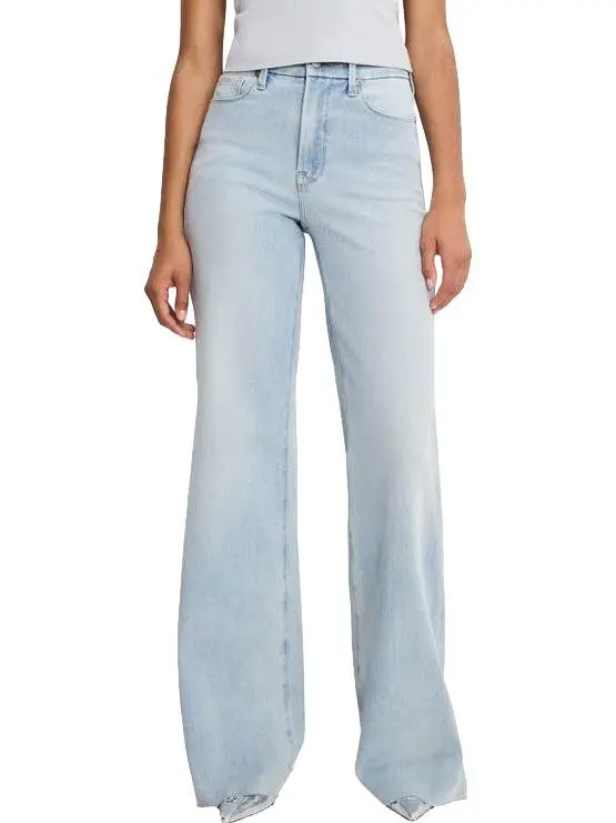 Good American Soft-tech Good Waist Palazzo Jeans - Indigo1145