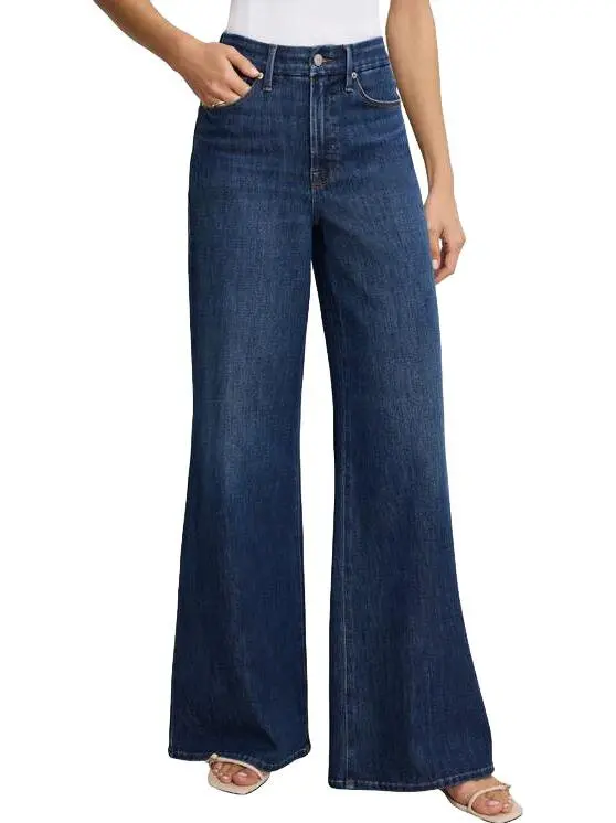 Good American Soft-tech Good Waist Palazzo Jeans - Indigo977