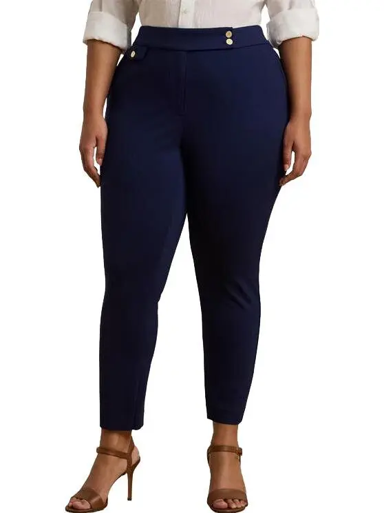 Ralph Lauren Ponte Ankle Pants - Refined Navy