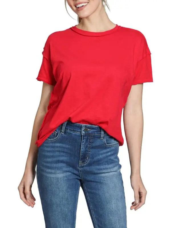 APNY Boyfriend Cotton T-shirt - Rocco Red