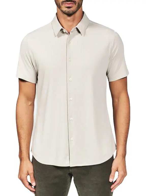 7 Diamonds Alldridge Short Sleeve Button-up Shirt - Sand