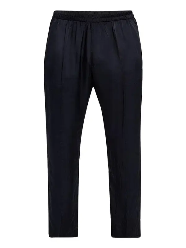 Dries Van Noten Parkino Elastic-waist Pants - Navy