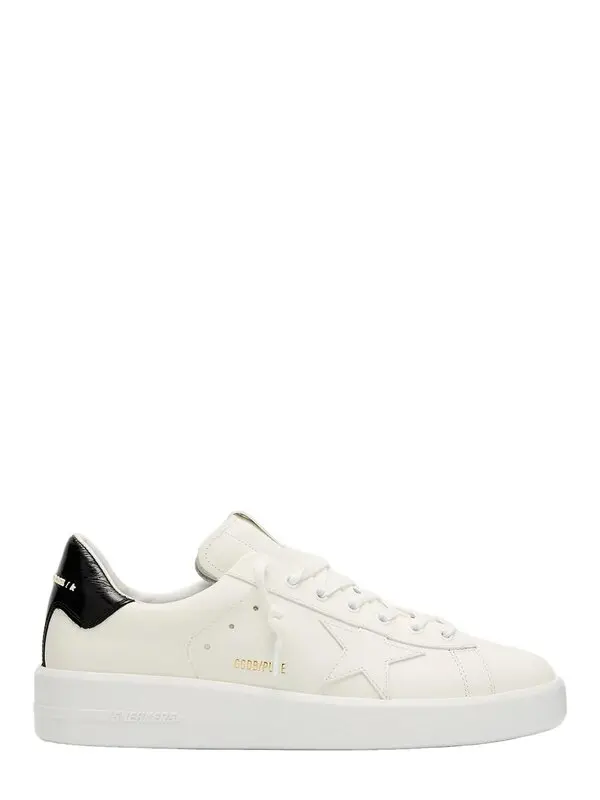 Golden Goose Purestar Leather Low-top Sneakers - Optic White/black