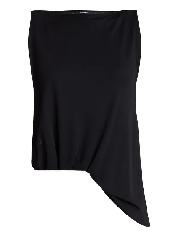 Jacquemus Peplo Cutout Tank Top - Black