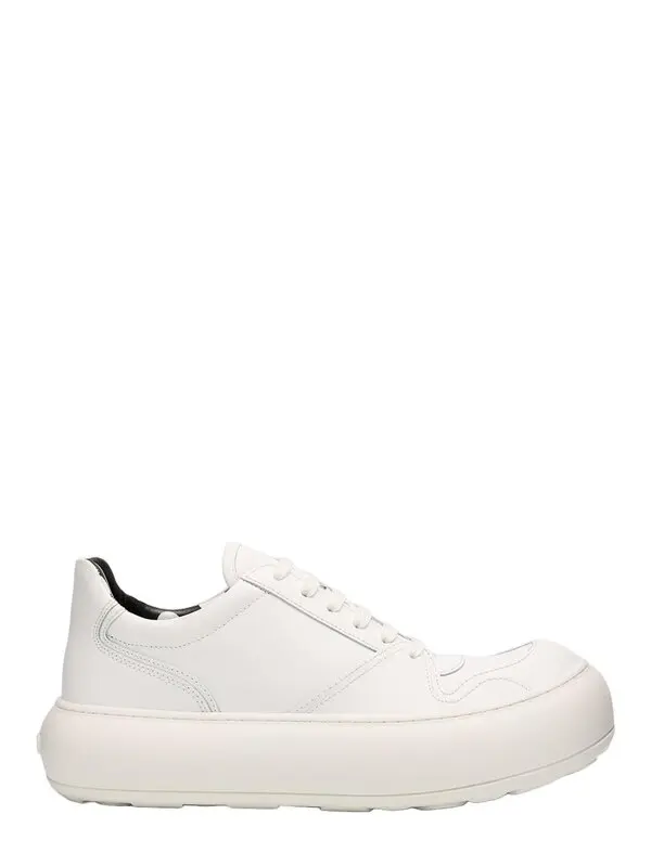 Moschino Chunky Leather Low-top Sneakers - White