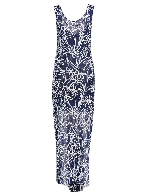 JBQ India Floral Maxi Dress - Navywhite Floral