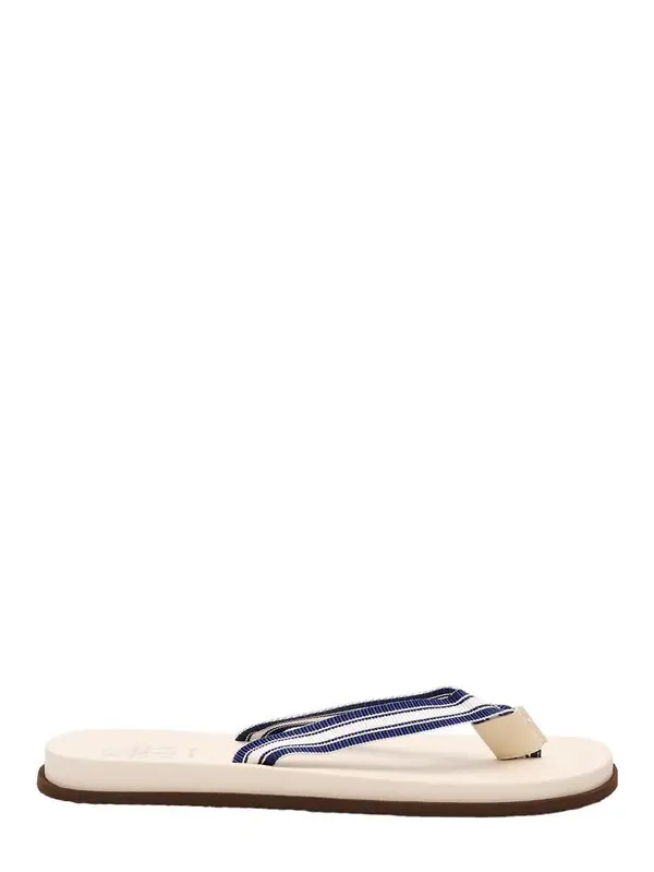 Brunello Cucinelli Leather Flip Flops - Navy