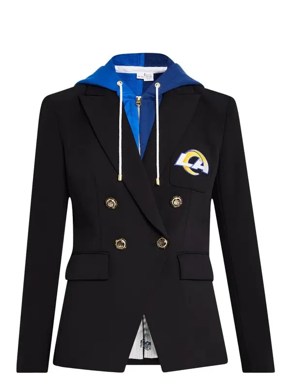 Veronica Beard X Nfl Los Angeles Rams Dickey Jacket - Rams - Black - Gold