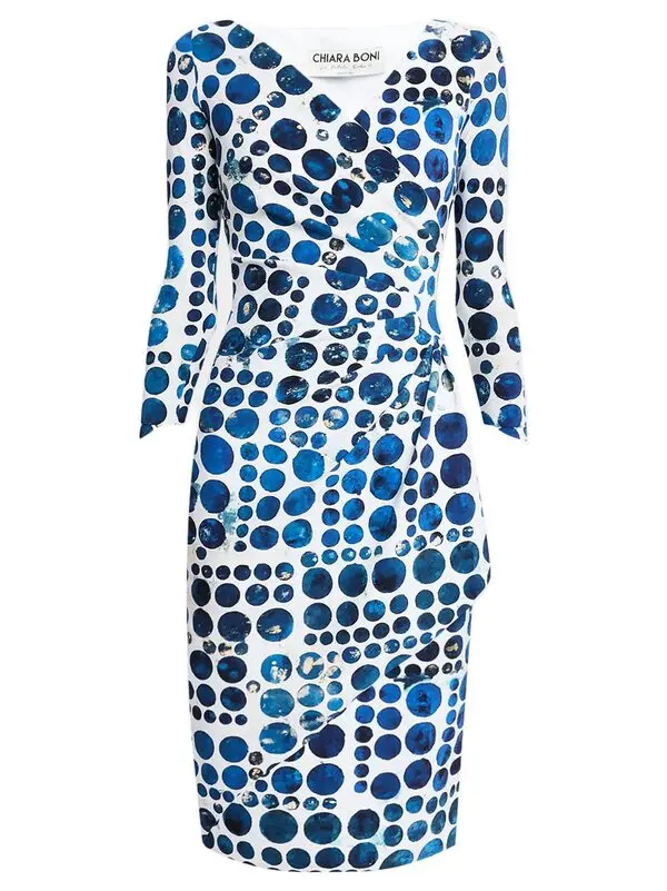 Chiara Boni La Petite Robe Charisse Dot-print Bodycon Dress - Nice Dots