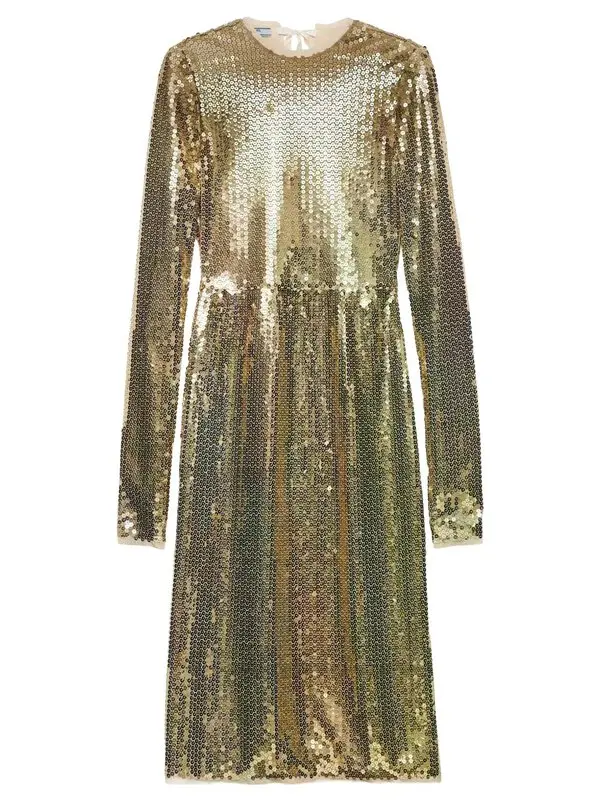 Prada Sequinned Dress - Gold