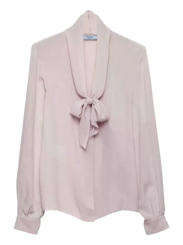 Prada Marocain Blouse - Purple