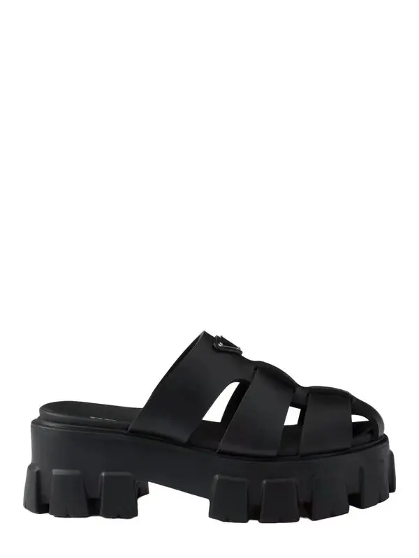 Prada Monolith Mules - Black