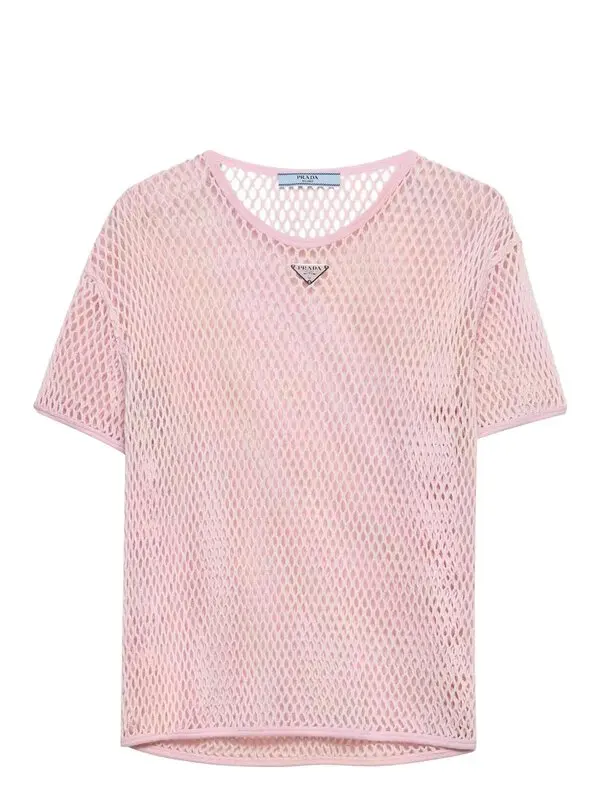Prada Mesh T-shirt - Pink